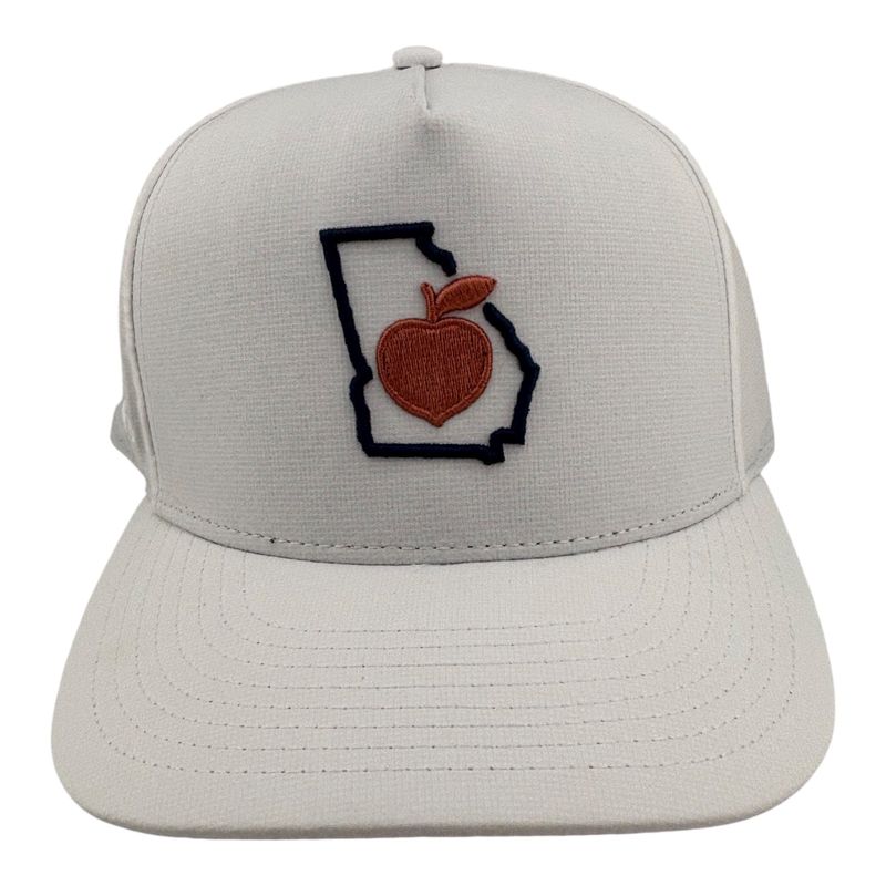 PEACH STATE GOLF OUTLINE HAT WHITE