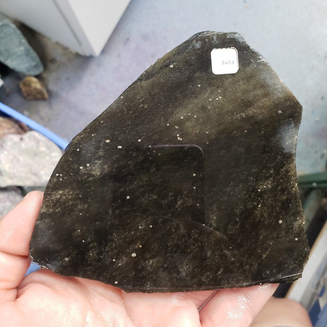 Gold Sheen Obsidian Slab