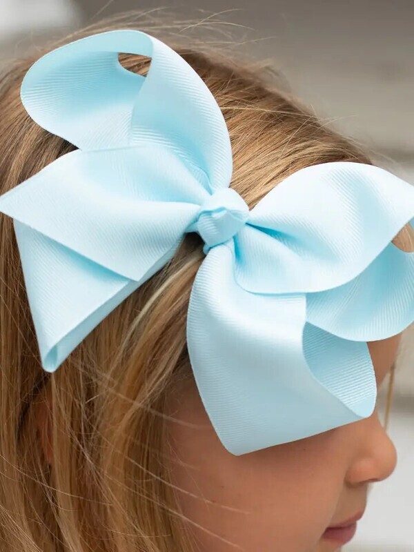 Lt Blue Biggie Bow