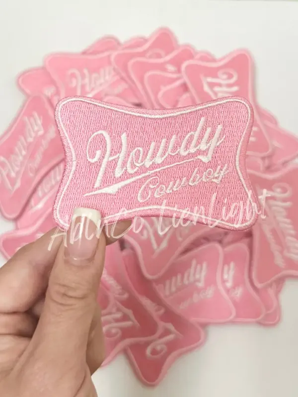 Preppy Pink Howdy Patch