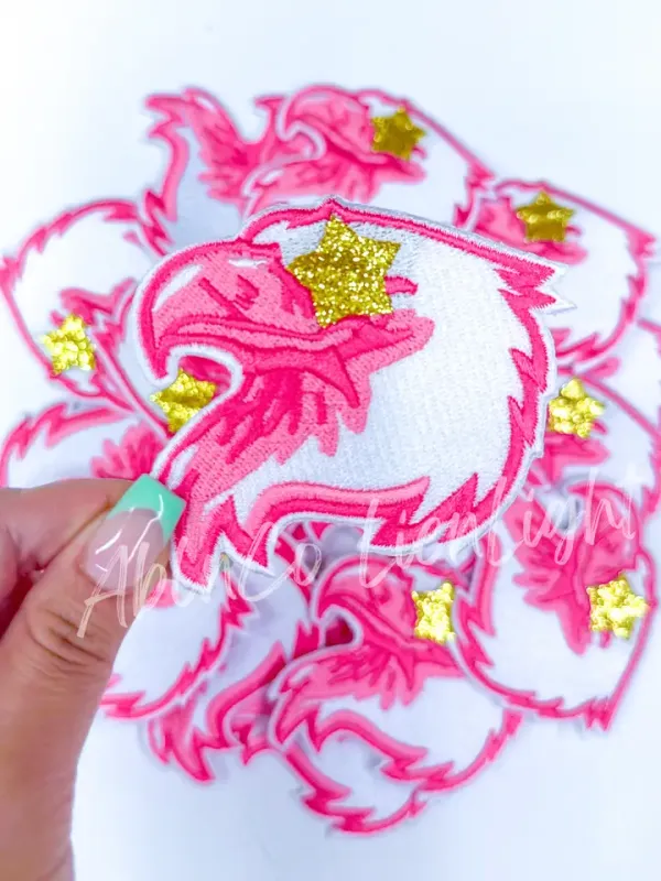 Preppy Eagle Mascot Patch