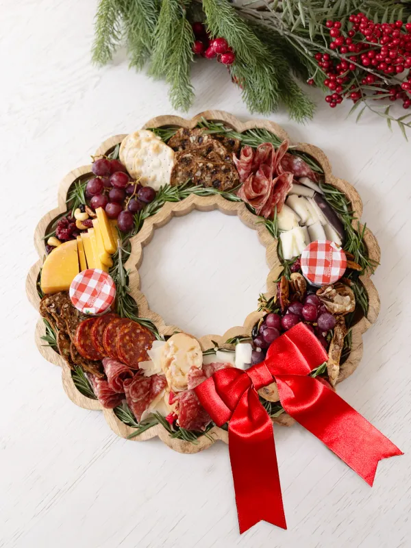 Wood Wreath Board W/ Bow
