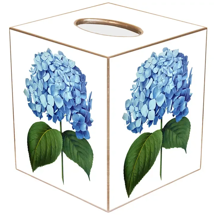 VG Niko Blue Hydrangea Tissue Box Cover
