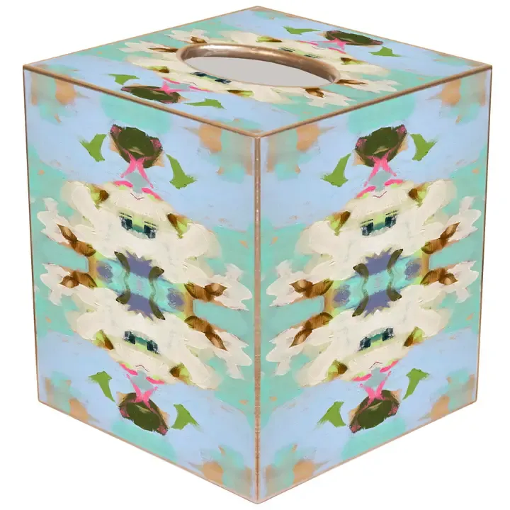 VG Summer Garden Light Blue Tissue Box Cover