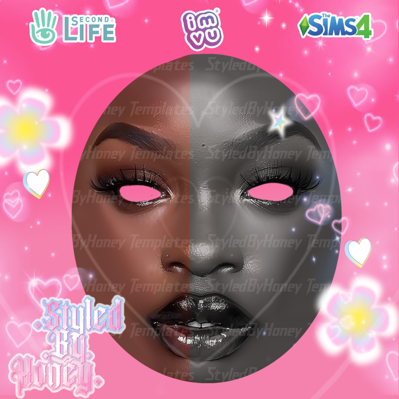 NF_001 - Ready to use IMVU Skin Mesh Head/Second life skin template