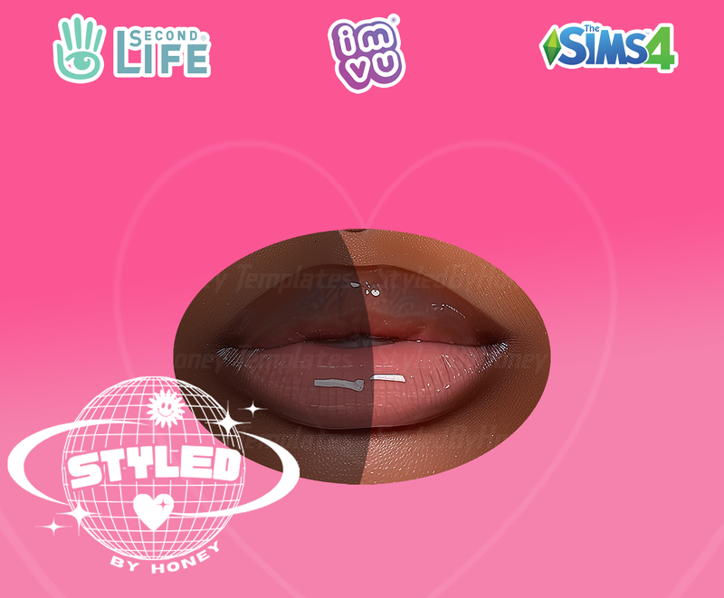 NF_007 - Ready to use IMVU Skin Mesh Head/Second life skin template