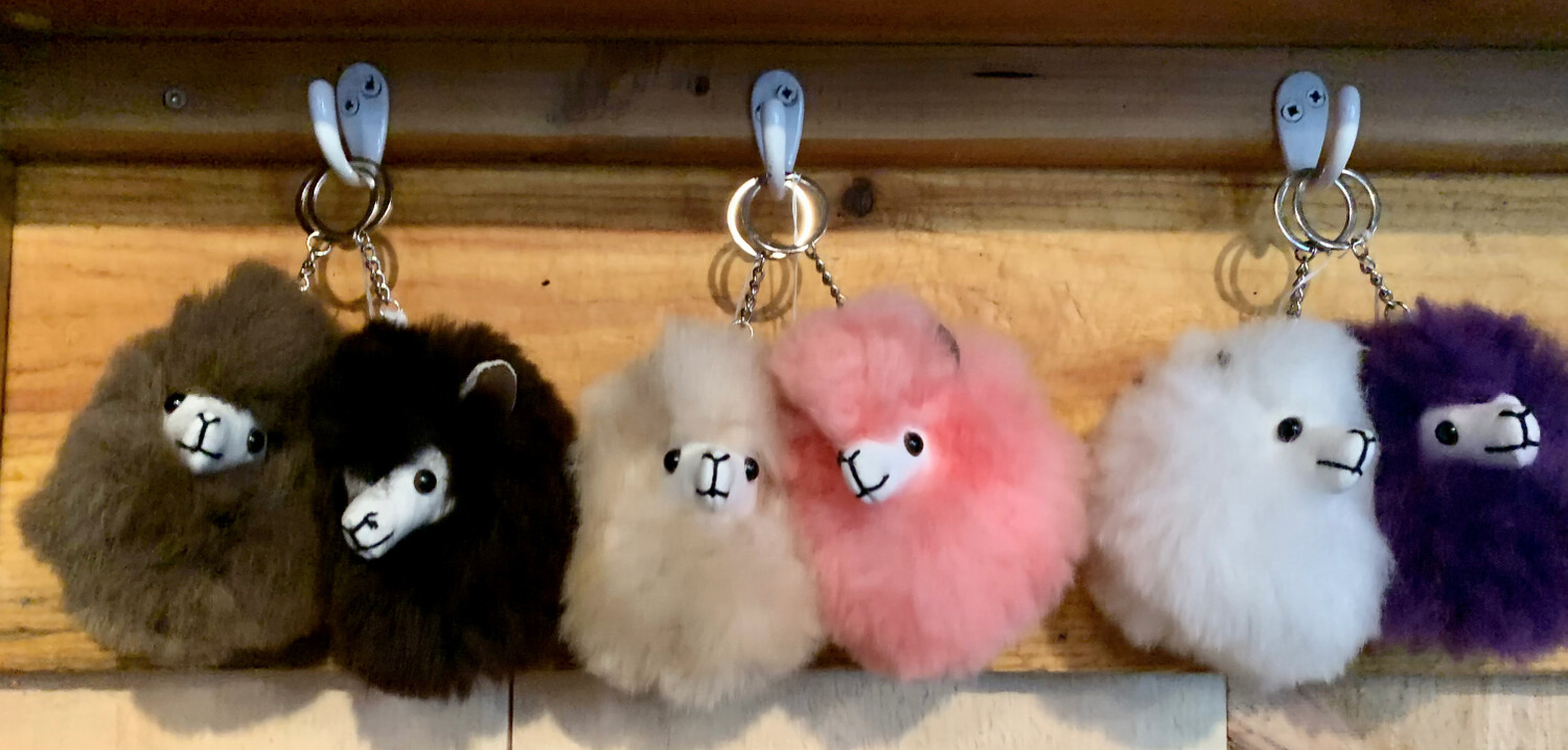 Alpaca Head Keychain
