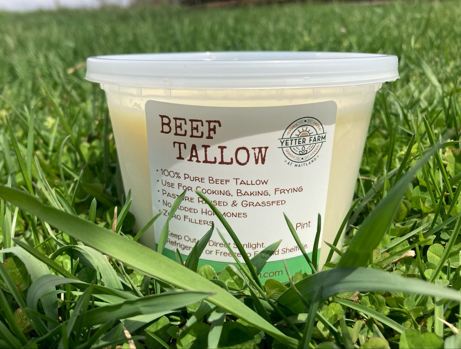 Beef Tallow – Rendered – Shop – Yetter Farm | Sustainable | Pasture ...