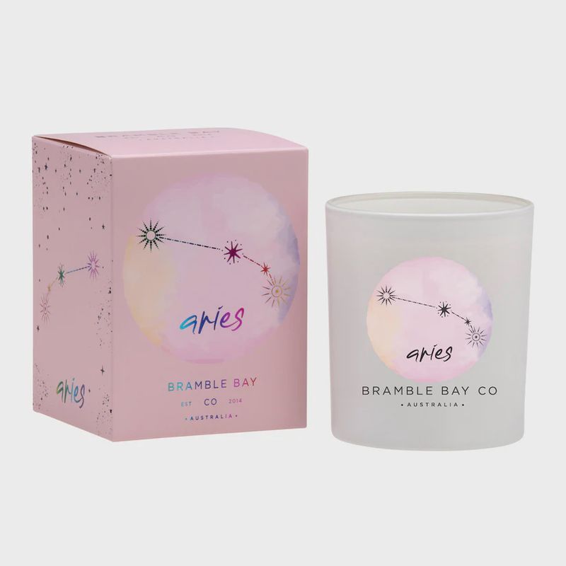 Aries Zodiac Candle