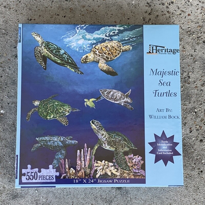 MAJESTIC SEA TURTLES PUZZLE 550PCS