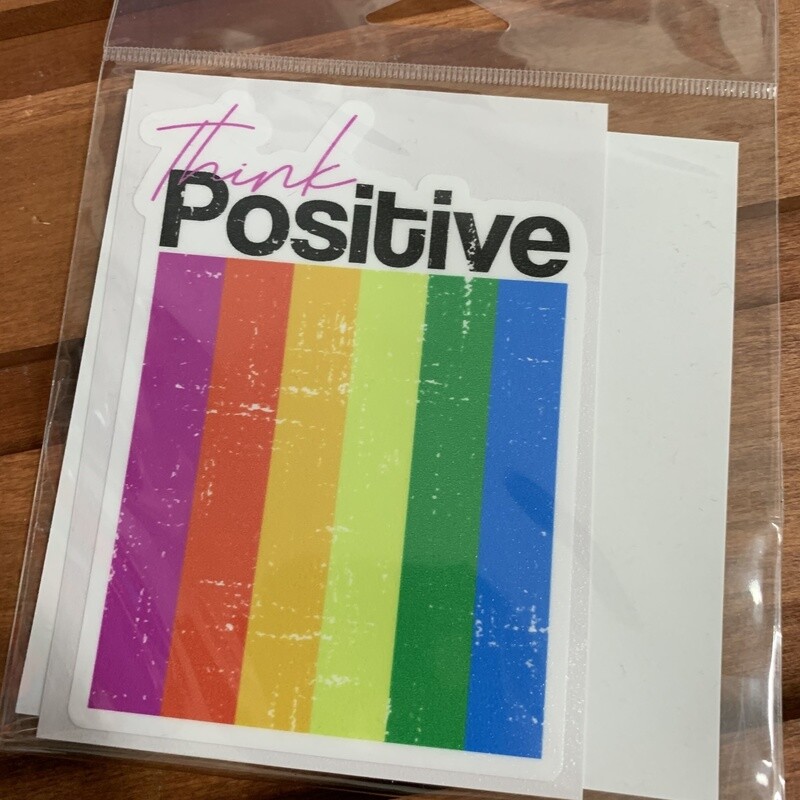 THINK POSITIVE STICKER (LARGE)
