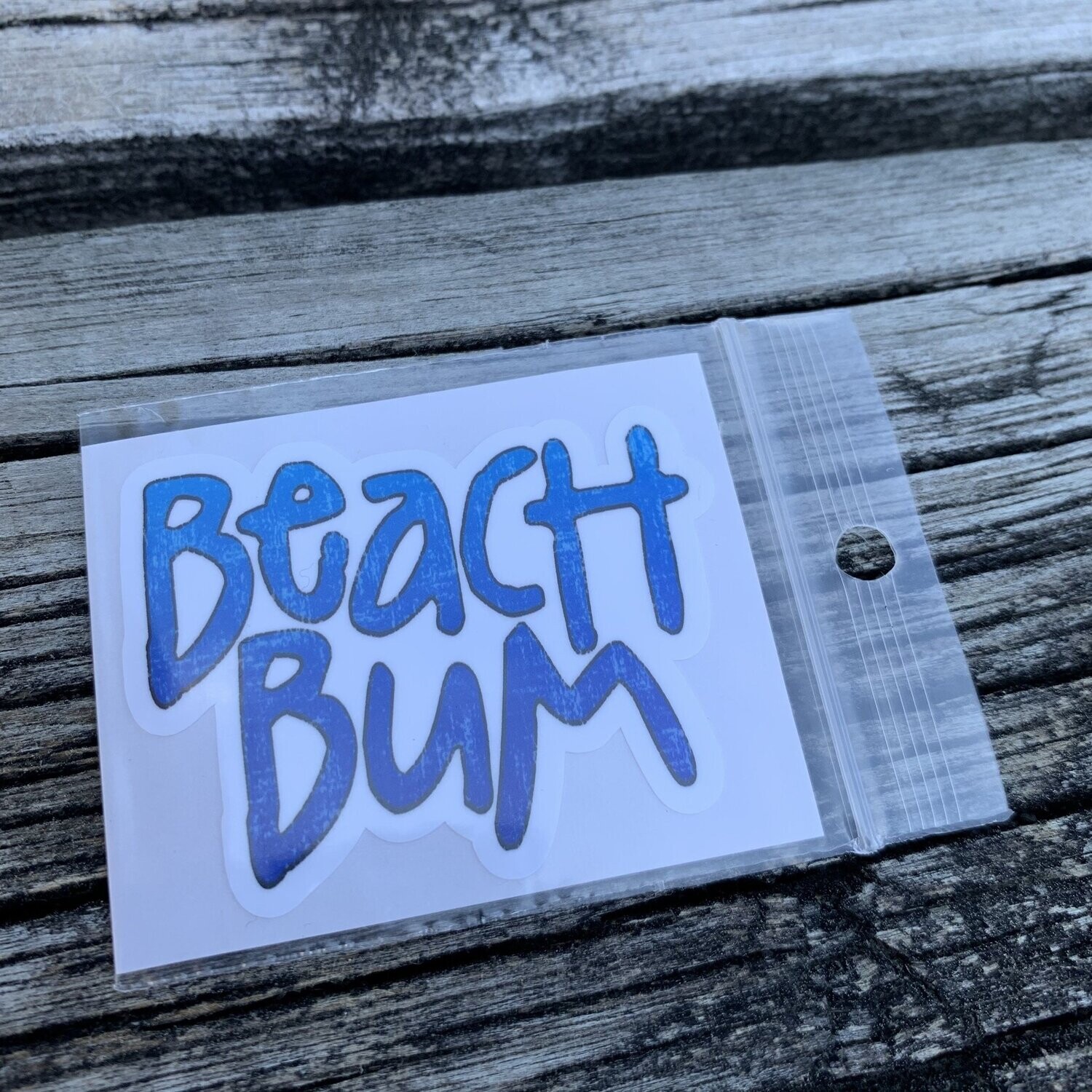 BEACH BUM STICKER (CELL)
