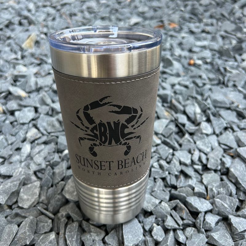 SBNC CRAB CLASSIC 20oz TUMBLER PLEATHER GRAY