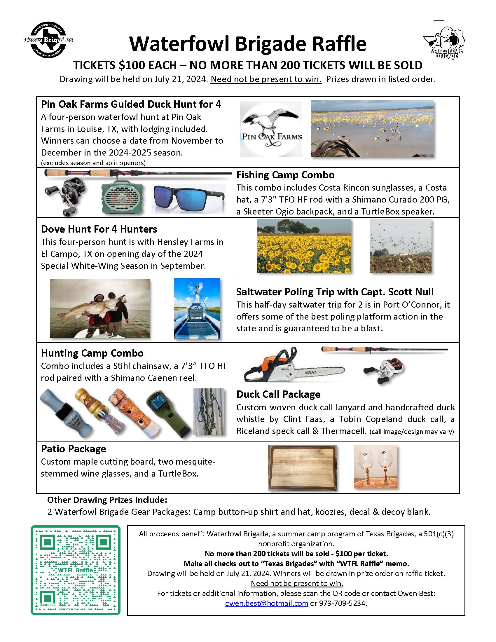 2024 Waterfowl Brigade Raffle