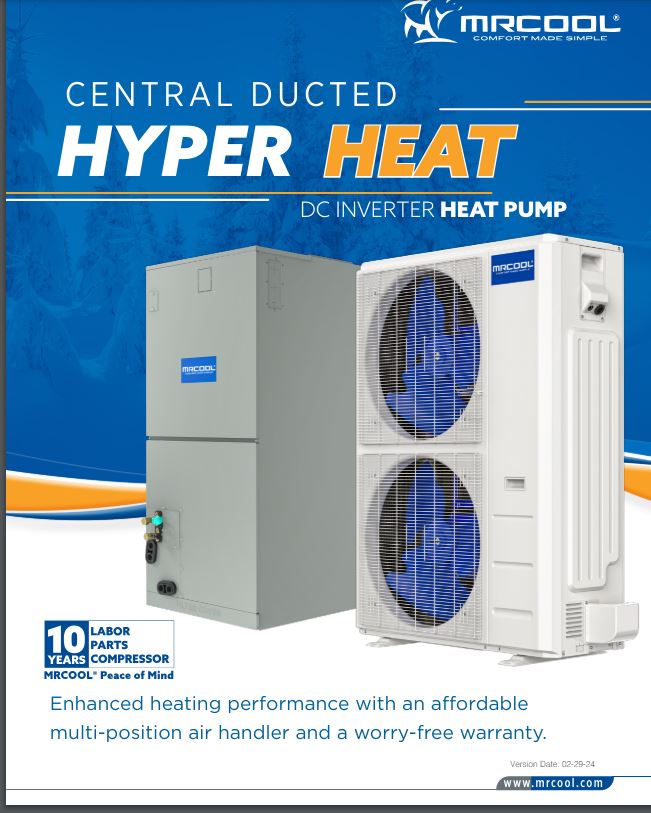 48K MRCOOL® Hyper Heat Central Ducted Complete System (CONTACT US FOR ...
