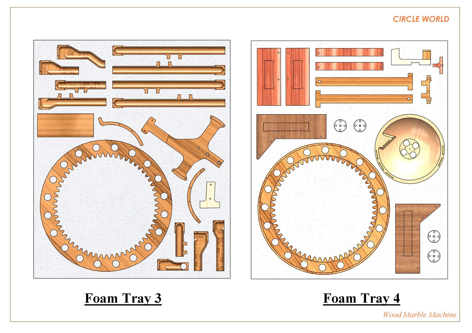 Marble Machine Waterfall - Assembly Kit