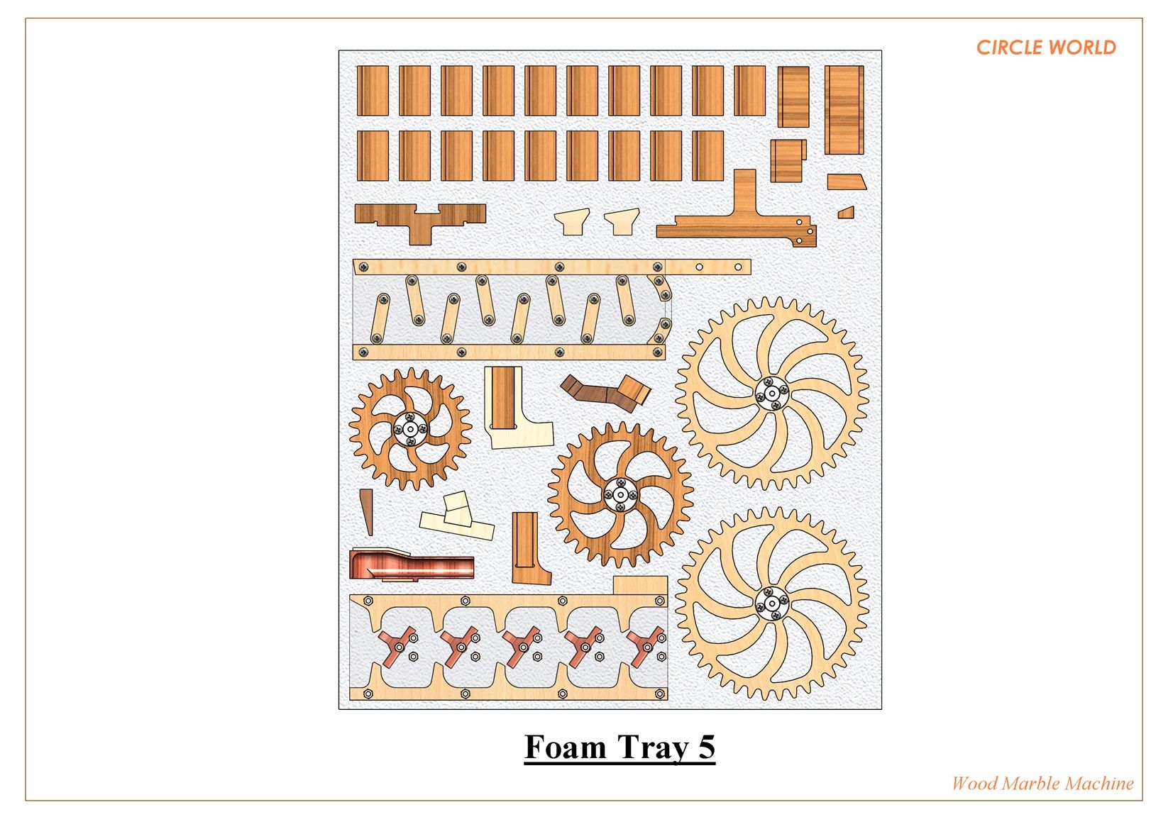 Marble Machine Waterfall - Assembly Kit