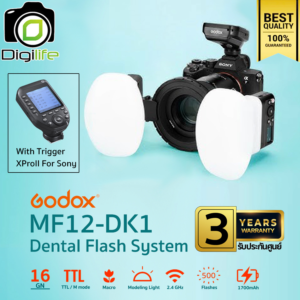 Godox Flash MF12-DK1 Dental Macro Flash Kit ( With XProII For Sony ...