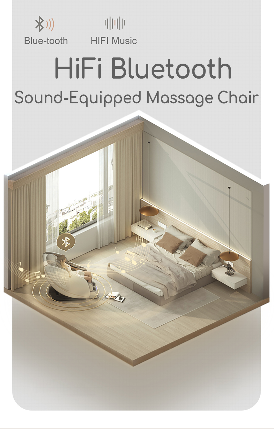Flotti Emory Kinetic/ Manipulator Massage Chair LCD Touch Screen w ...