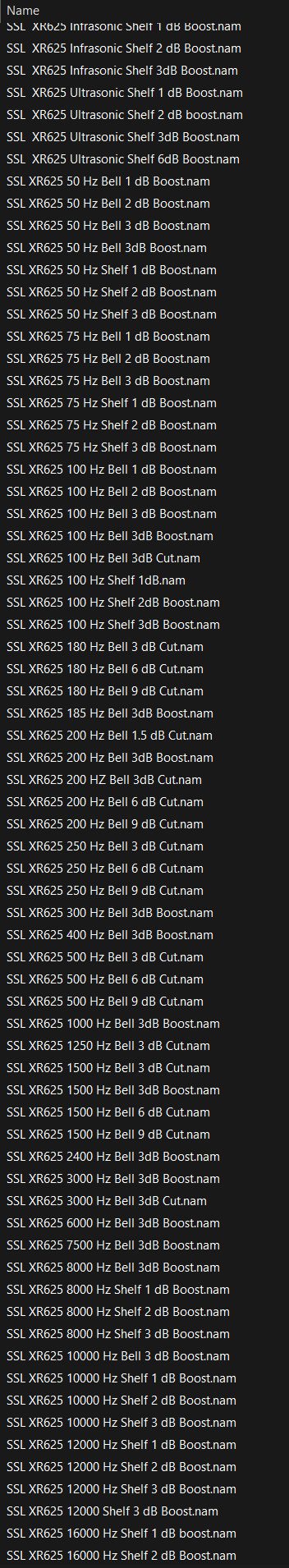 British XR625 EQ Emulations (NAM/GENOME/NAM UNIVERSAL)