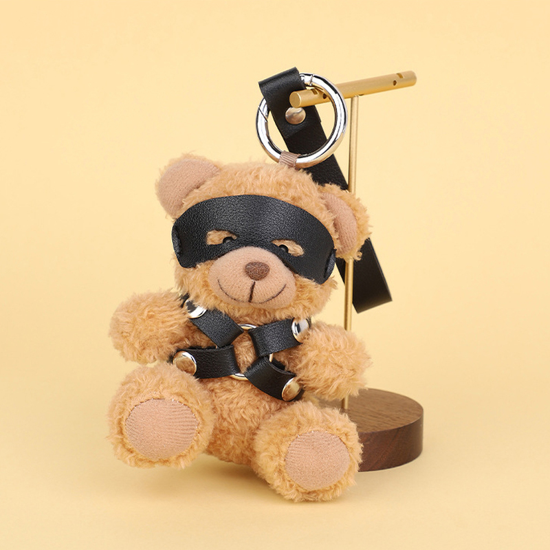 Kinky Fetish Bondage Harness Bear Keychain