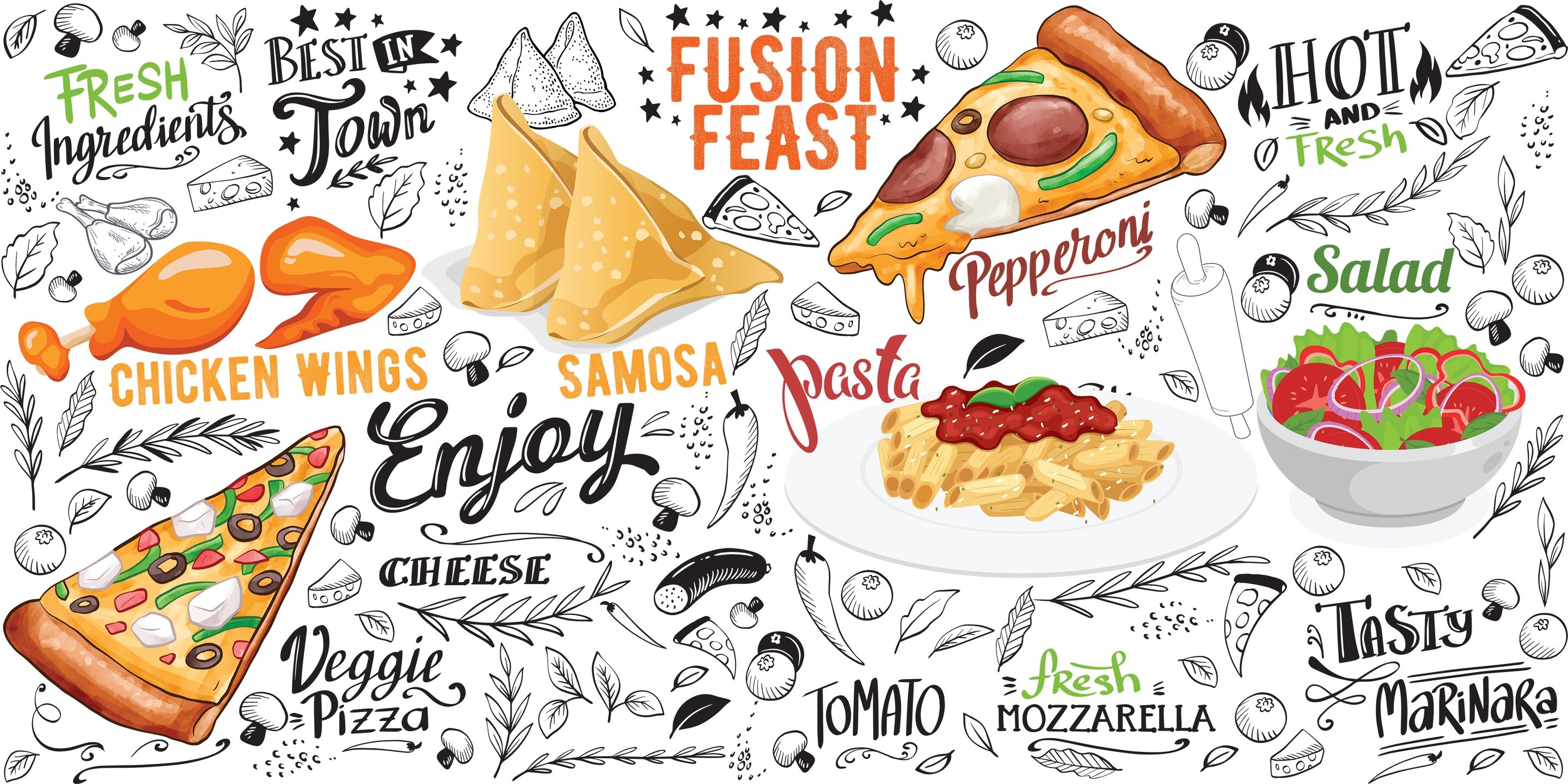 Fusion Feast Pizza