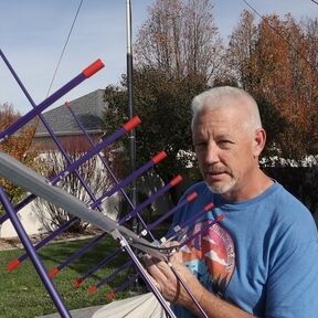 Dual band 2 meter / 70 cm Open-Stub J-pole with Mast mount Bracket